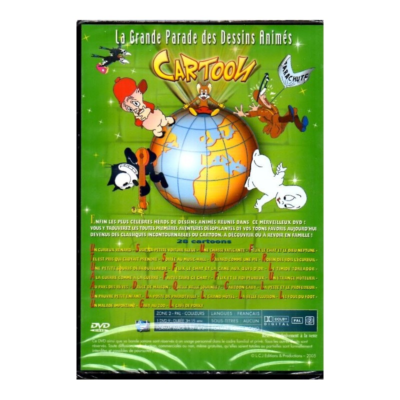 Cartoon, la Grande Parade des Dessins Animés - DVD Zone 2